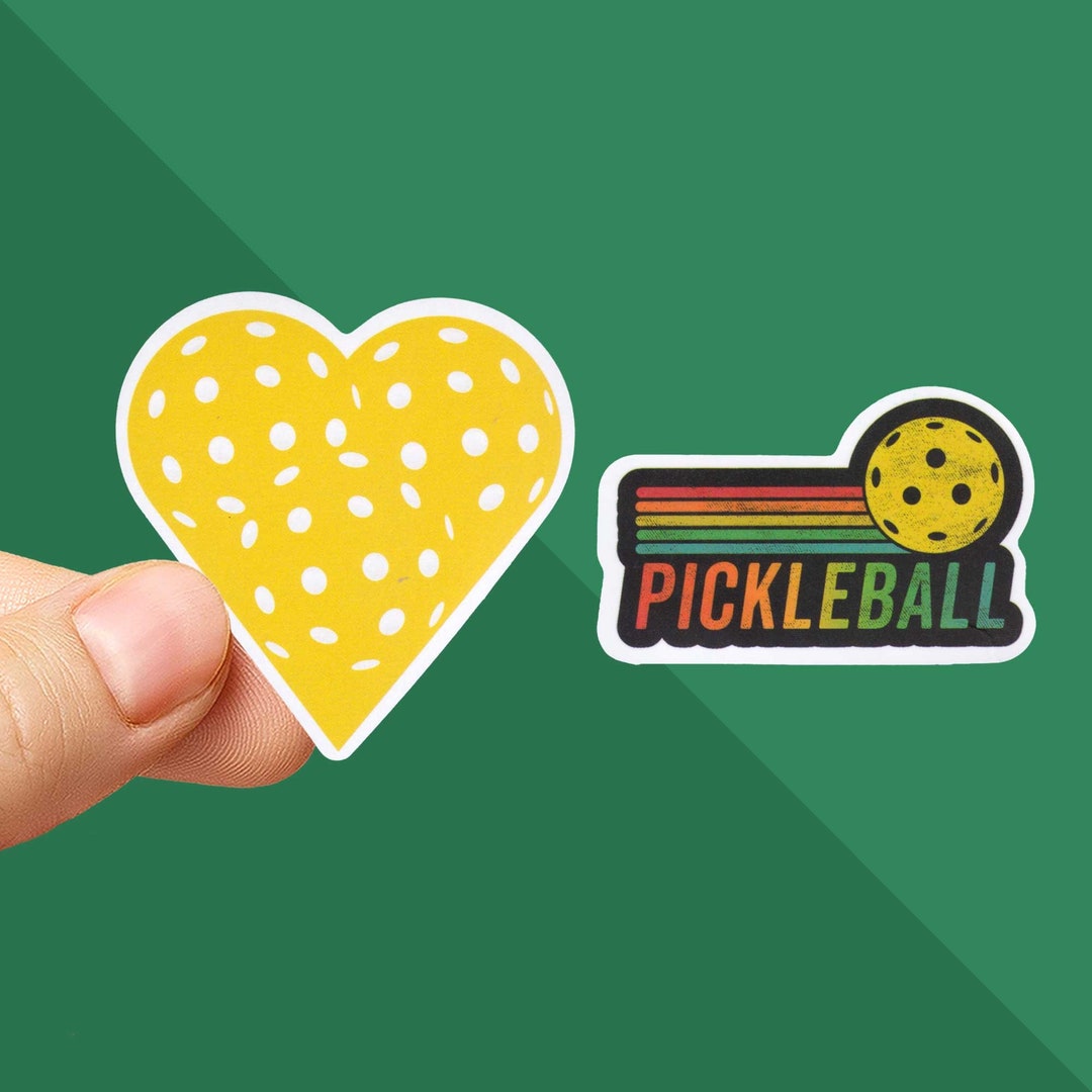 Pickleball Sticker Pack Pickleball Team 2 Pcs Fun Pickleball Gifts ...