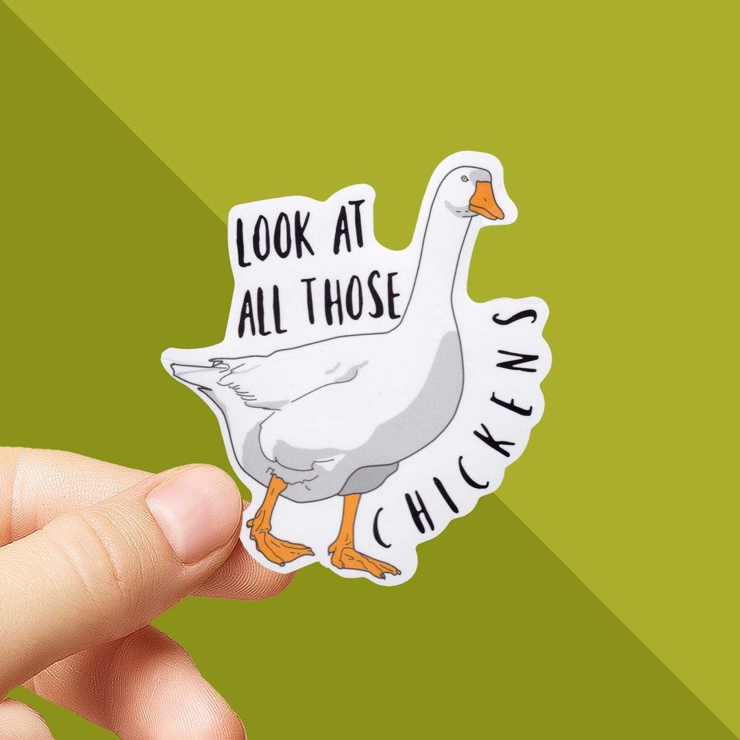Vine Sticker - Look at All Those Chickens Sticker - Vine Decals - Funny ...