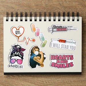 Nurse Stickers Healthcare Hero Nursing Stickers RN Stickers Nurse Life ...