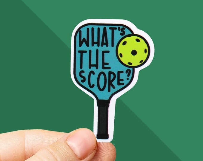 Pickleball Sticker What's the Score Sticker Pickleball Gifts Pickleball ...
