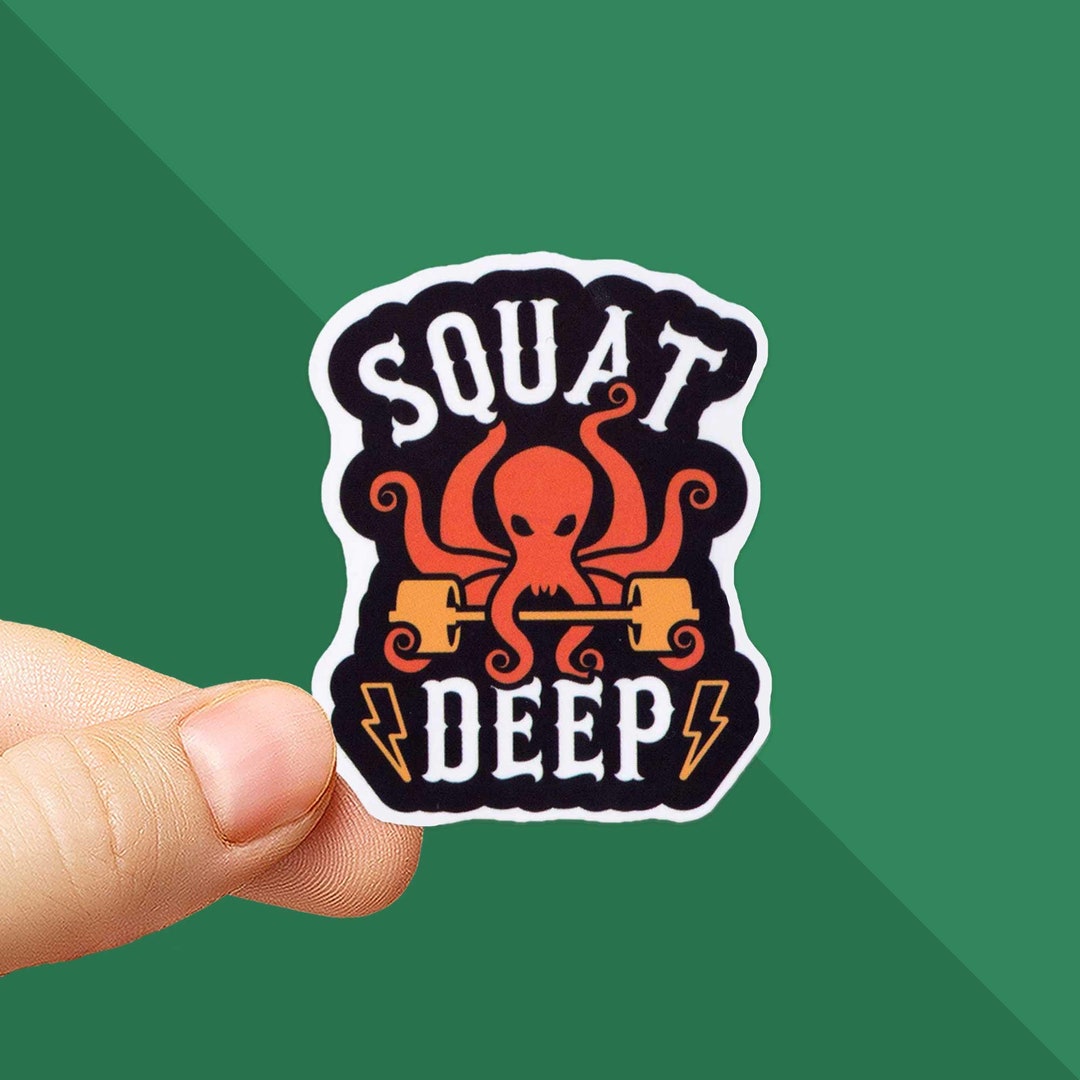 Gym Sticker - Workout Sticker - Squat Sticker - Crossfit Sticker ...