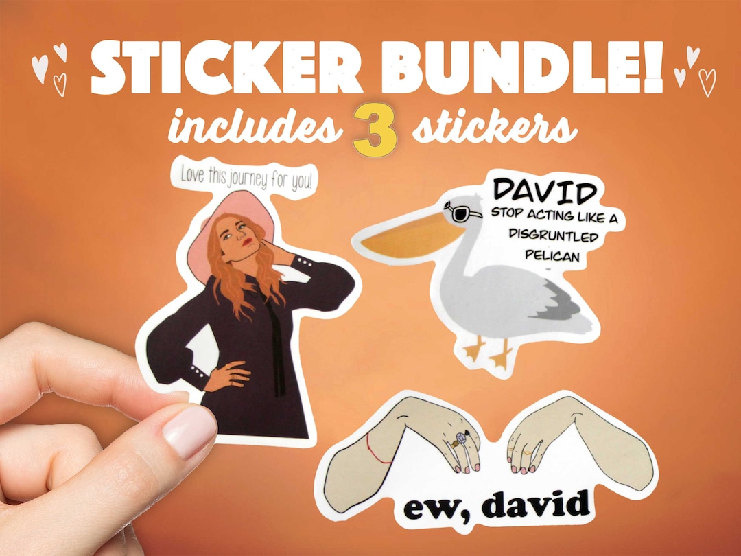 Schitt's Creek Sticker Pack - Eww David Sticker - 3 Pcs - Moira Quotes ...