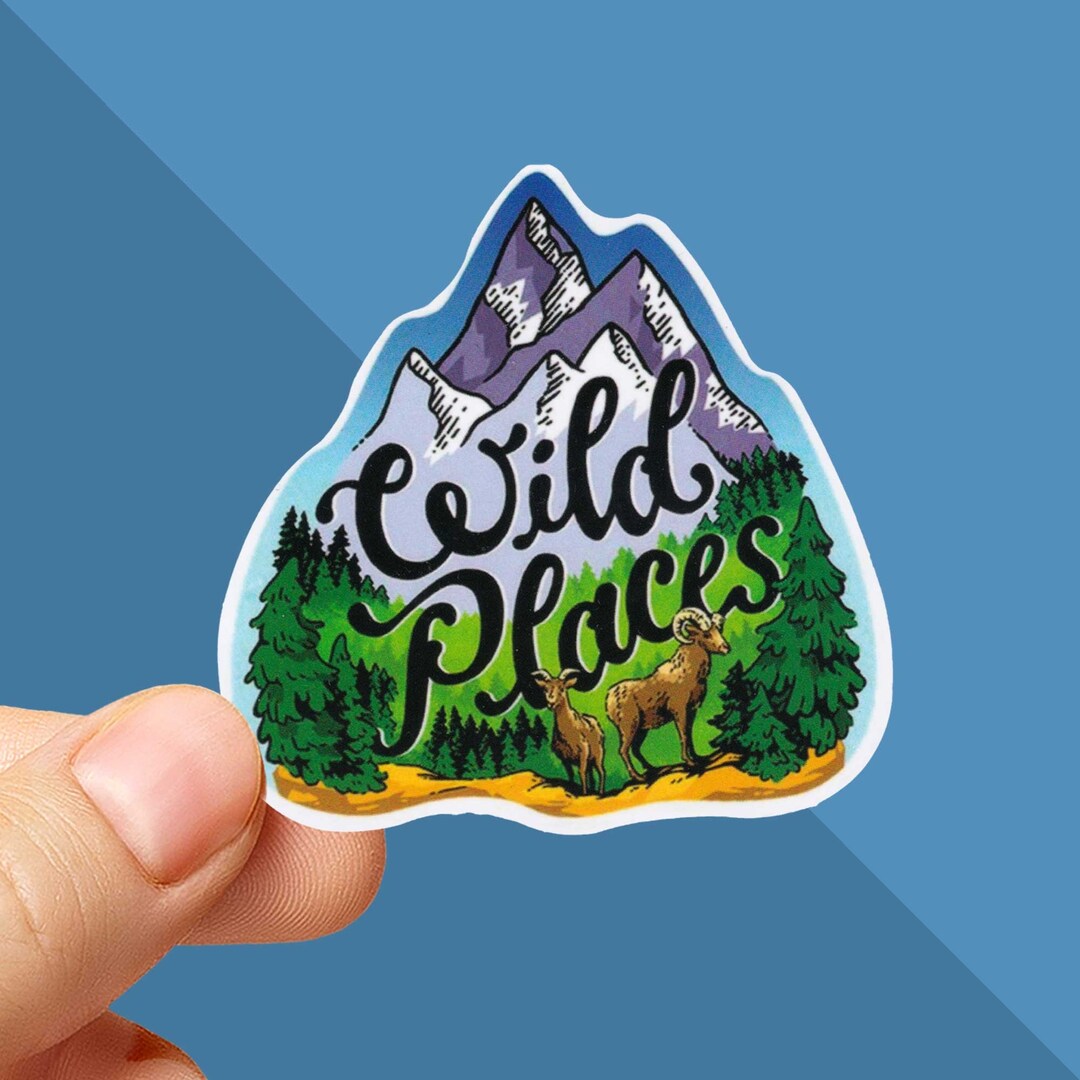 Mountain Sticker - Wild Places Decal - Nature Sticker - Outdoorsy ...
