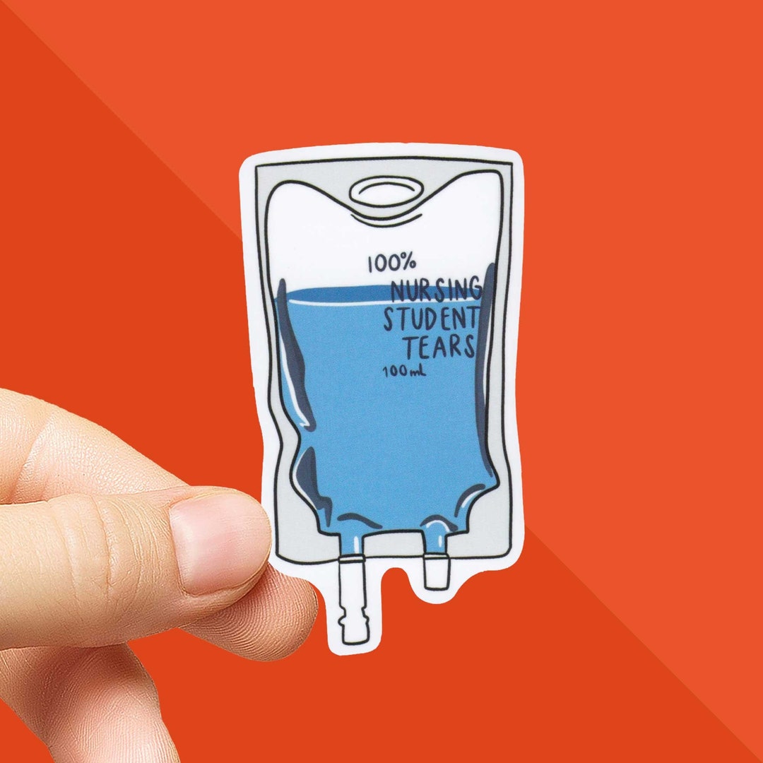 Nurse Stickers Future Nurse Sticker 100% Nursing Student Tears Sticker ...