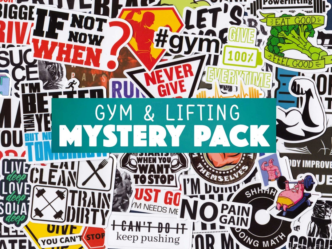 Gym Stickers - Crossfit - Weight Lifting Stickers - Workout Stickers ...