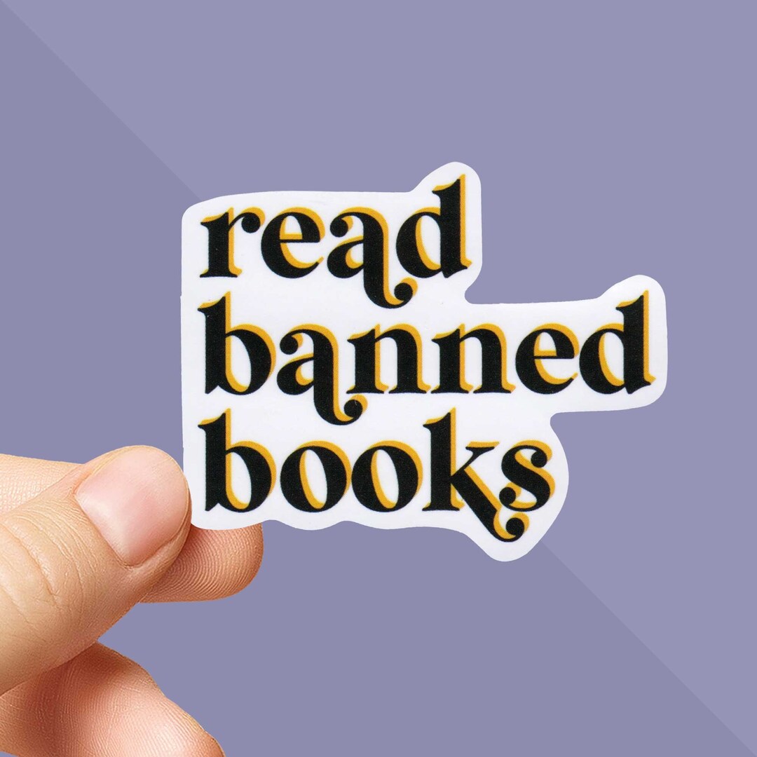 Reading Sticker - Read Banned Books Sticker - Book Lover - Book Club ...