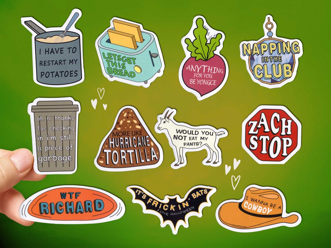 Vine Sticker Pack - Classic Vine Stickers - Funny Vine Decals - Vine Reference - Zach Stop ...