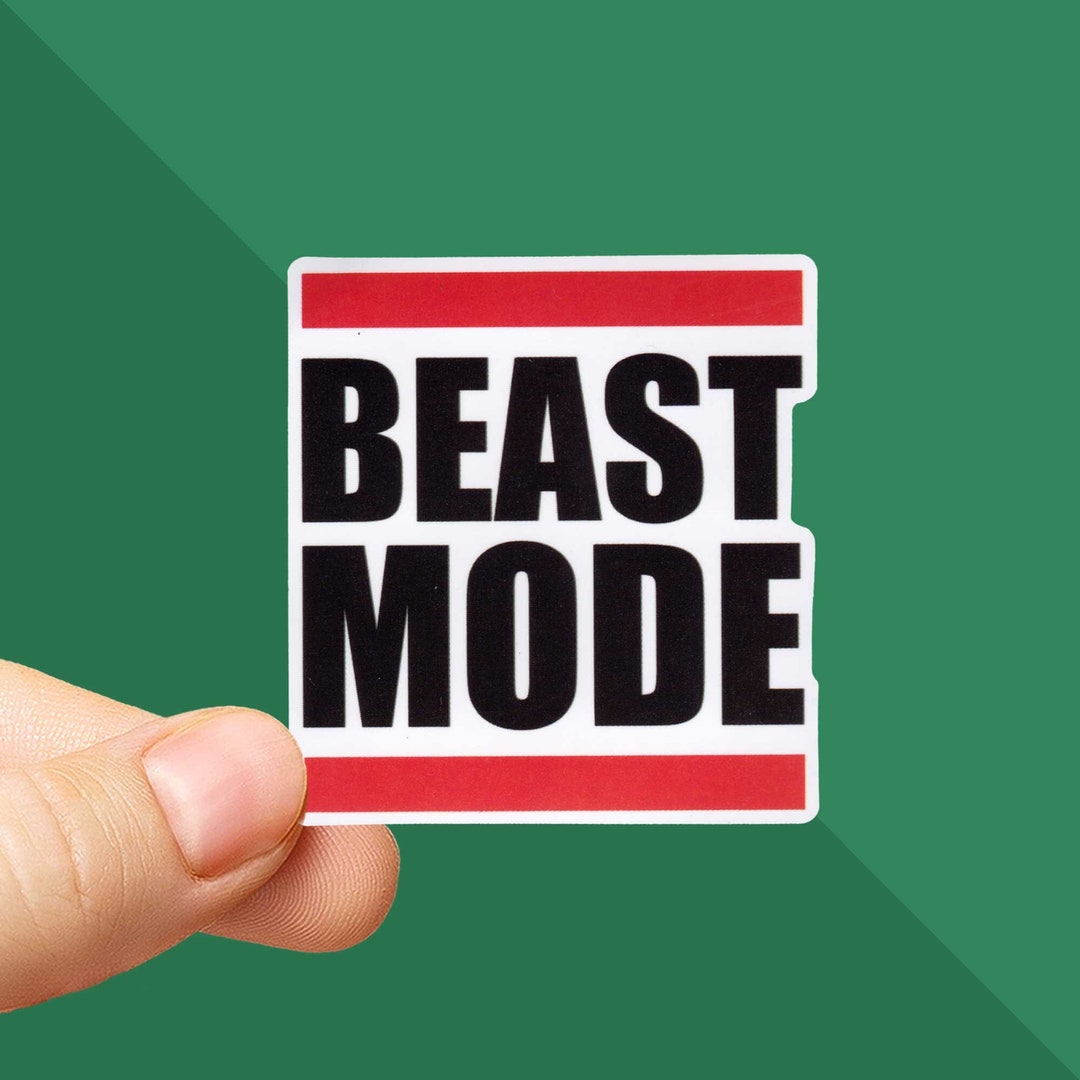 Gym Sticker - Beast Mode Sticker - Workout Sticker - Weight Lifting ...