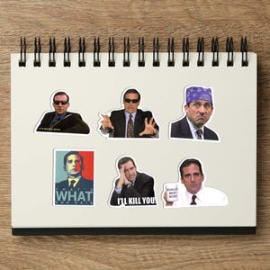 The Office Stickers - Michael Scott Stickers - Dwight Stickers - Jim ...