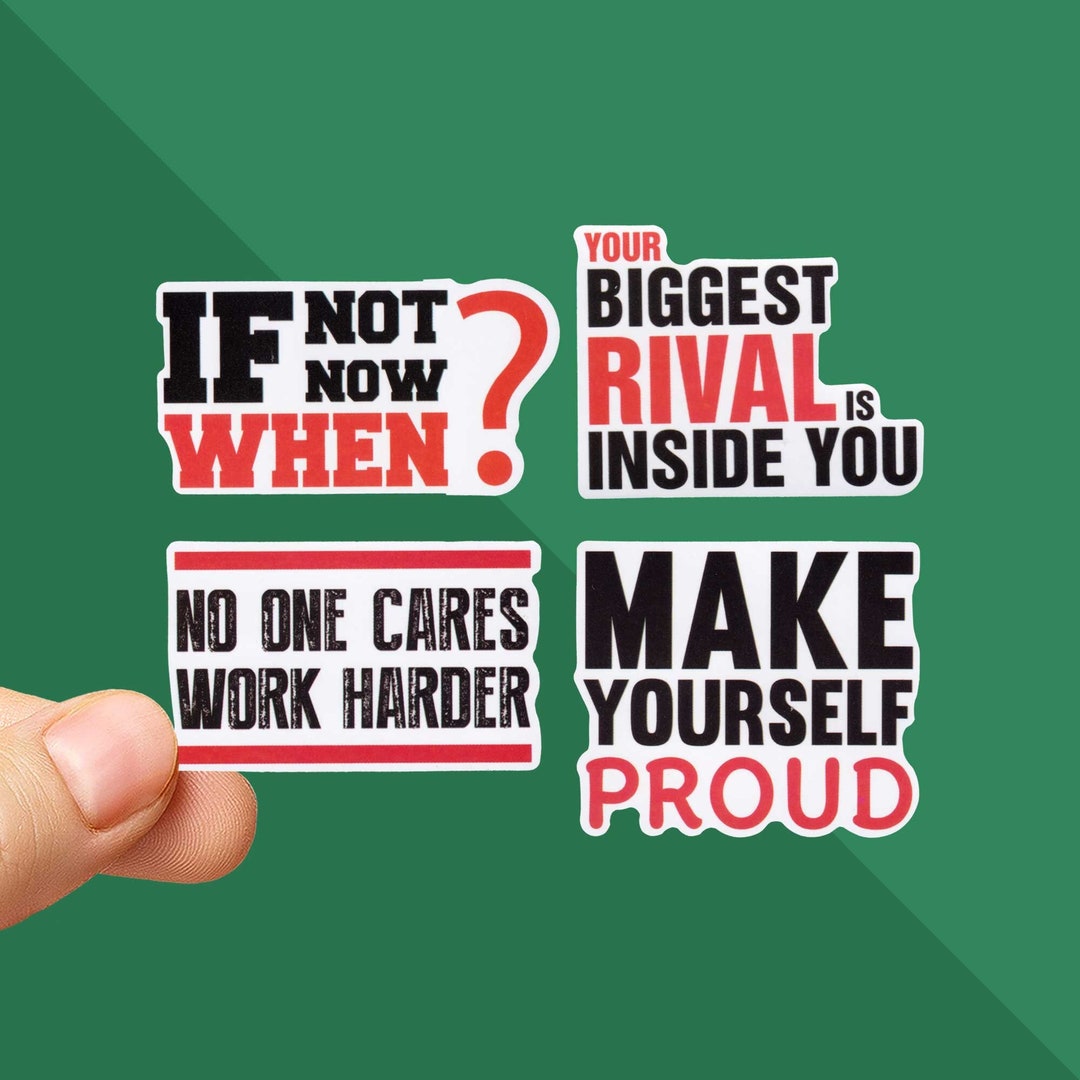 Gym Stickers Workout Sticker Lifting Sticker Pack Make Yourself Proud ...