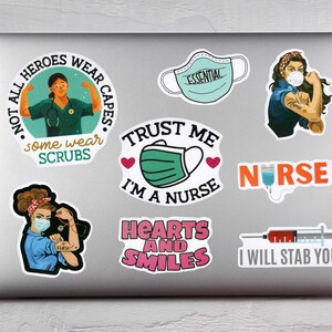 Nurse Stickers Healthcare Hero Nursing Stickers RN Stickers Nurse Life ...
