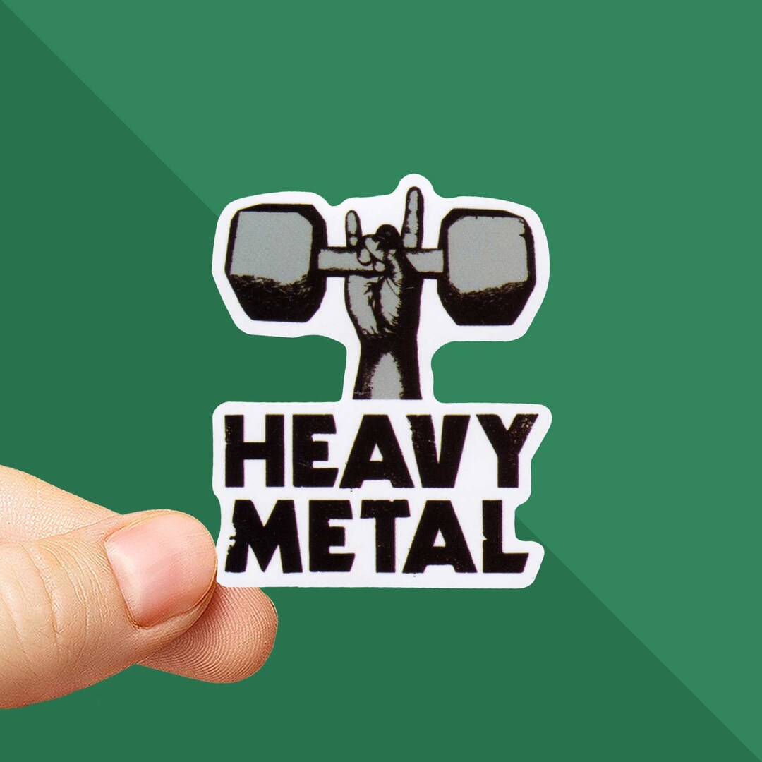 Gym Sticker Heavy Metal Sticker Workout Sticker Weight Lifting Sticker ...
