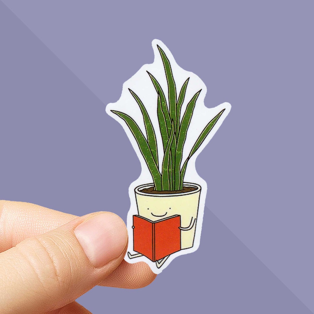 Reading Sticker - Plant Sticker - Reading Plant Decal - Book Sticker ...