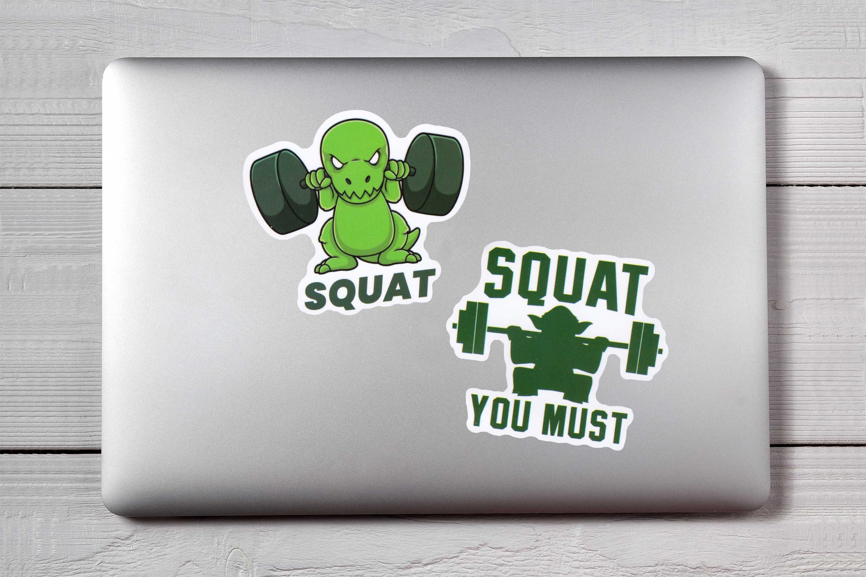 Squat You Must Sticker Yoda Squating Sticker Yoda Decal - Etsy
