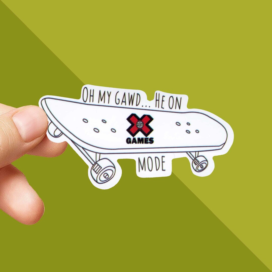 Vine Sticker - Skateboard Vine Sticker - Oh My God He on X Games Mode ...