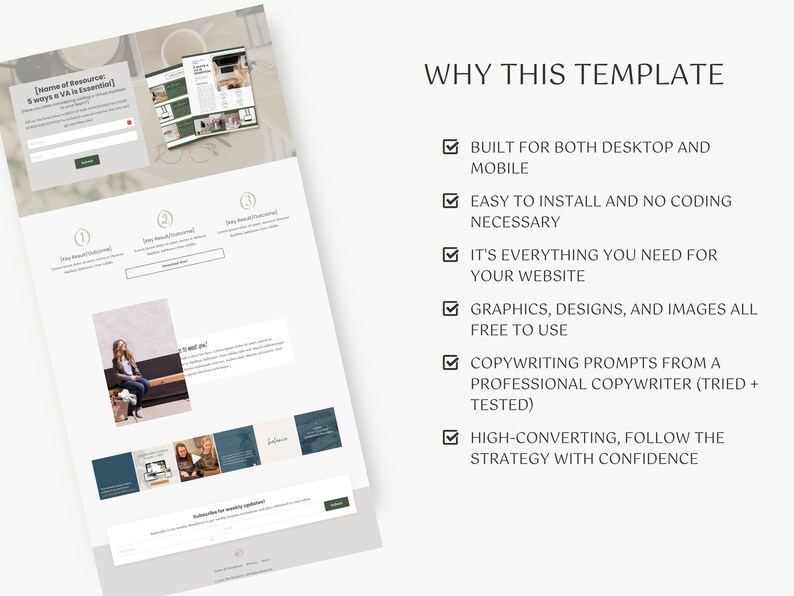 Bourgeoise Theme: Kajabi Website Template Kajabi Website Bundle Service ...