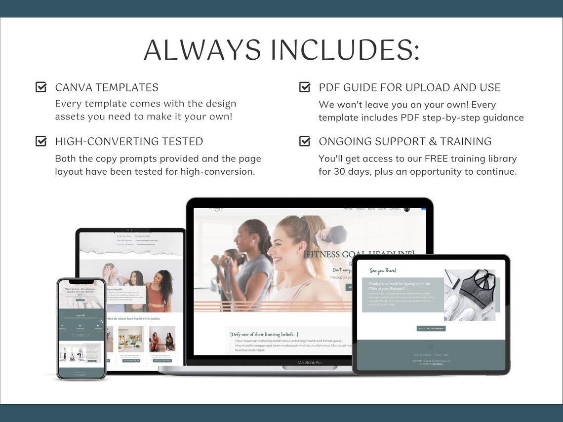 Anew Theme: Kajabi Website Template | Kajabi Website Fitness Inspired ...