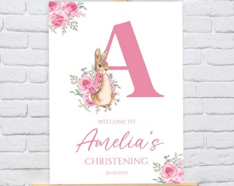 2 X Personalised Blue Pampas Photo Christening / Baptism - Etsy UK