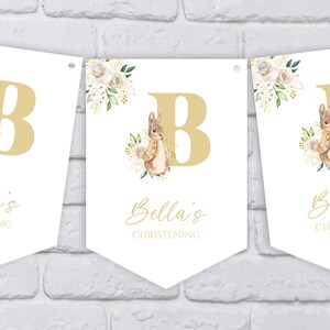Personalised Gold Peter Rabbit Christening or Baptism Welcome Sign A2 ...