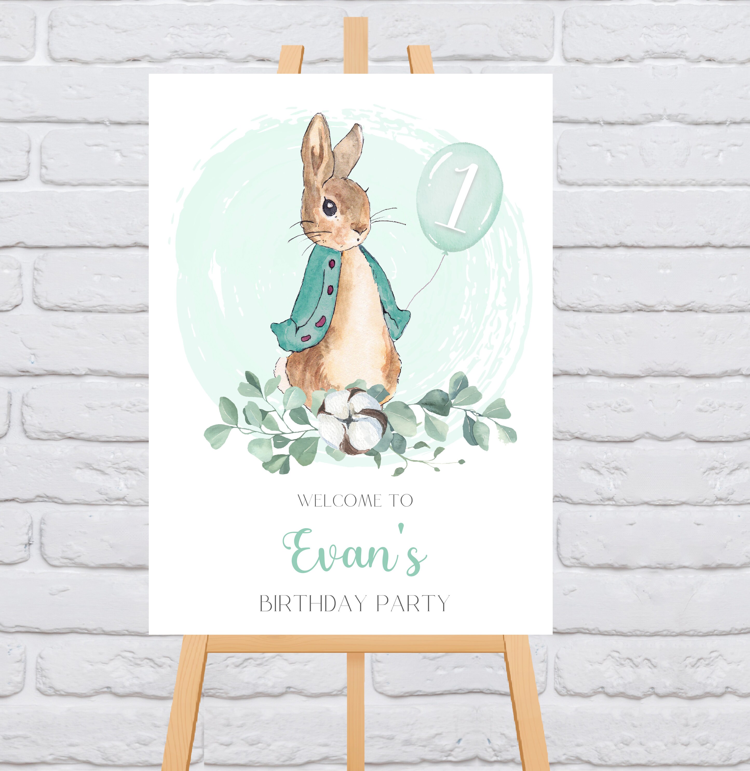 Peter Rabbit Happy Birthday Bunting - Children's Party Banner ...