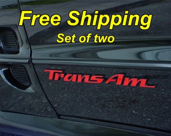 1977-1978 Trans Am Metallic Gold Decal Set 42x42 Hood Bird, Names ...