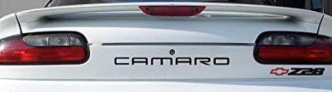 Vinyl Rear Letters Overlay Decal Stickers 1993-2002 Camaro Ss Z28 Rs ...