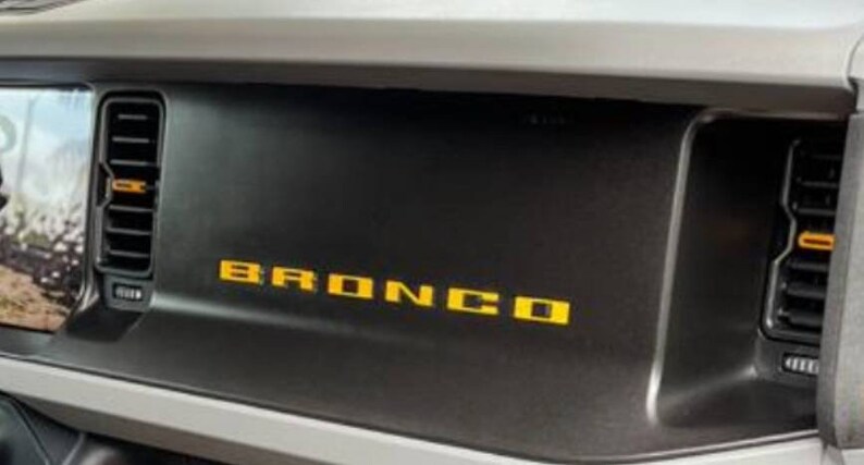 Vinyl Dash Letters Overlay Decal for 2021 Ford Bronco Dash - Etsy