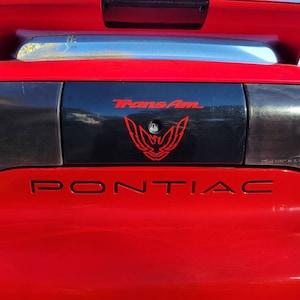 Vinyl Rear Bumper Letters Overlay Inlays Decal Stickers 1993-2002 Trans ...