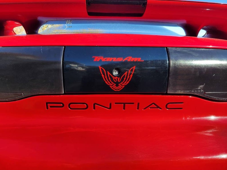 Vinyl Rear Bumper Letters Overlay Inlays Decal Stickers 1993-2002 Trans ...