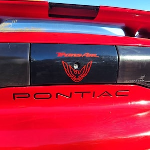 Vinyl Rear Bumper Letters Overlay Inlays Decal Stickers 1993-2002 Trans ...