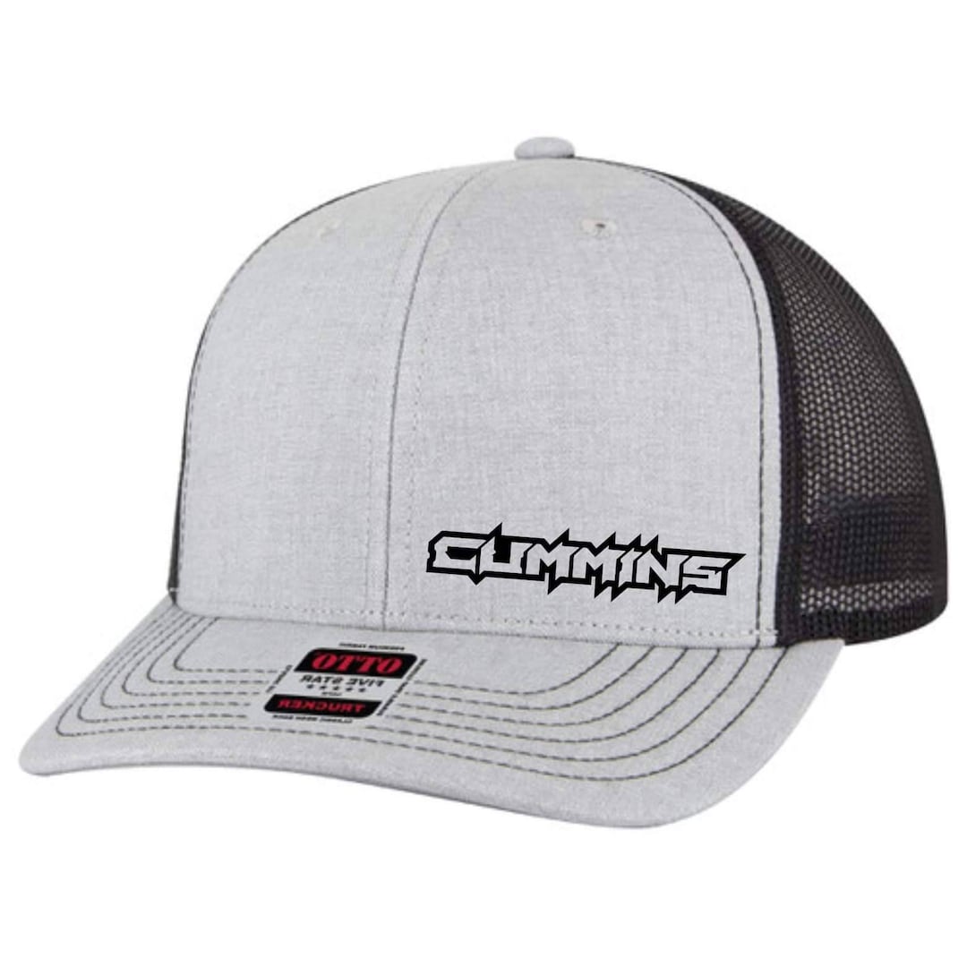 Cummins Word Custom Mesh Back Snapback Cap Halfway Style Hat Cap ...