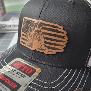 Flag Welder Welding Hat Cap Otto Leather Patch Hat New Free Shipping ...