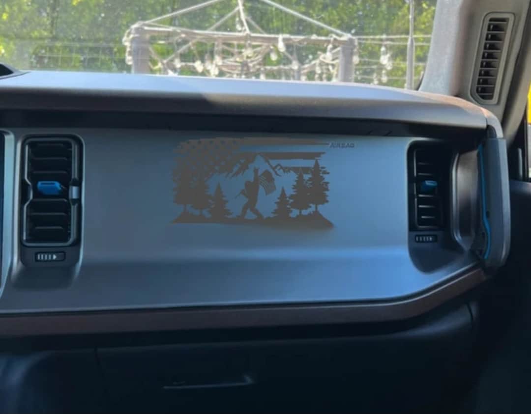Vinyl Mountain Sasquatch Flag Dash Vinyl Decal for Dash - Etsy