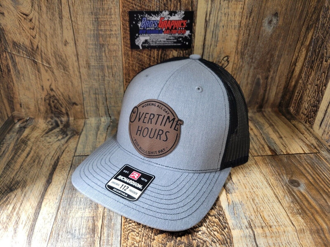 Overtime Hours Hat for Bullshit Pay Rich Men Patch Hat New Free ...