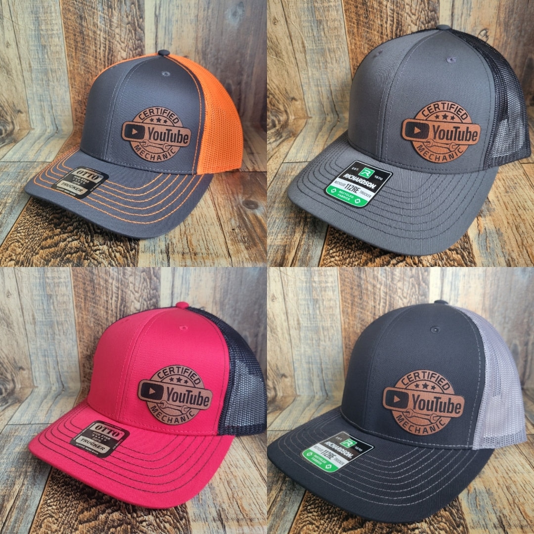 Certified Youtube Mechanic Trucker Mesh Back Patch Hat New Free ...