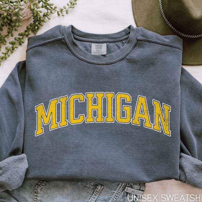 Michigan Sweatshirt - Etsy