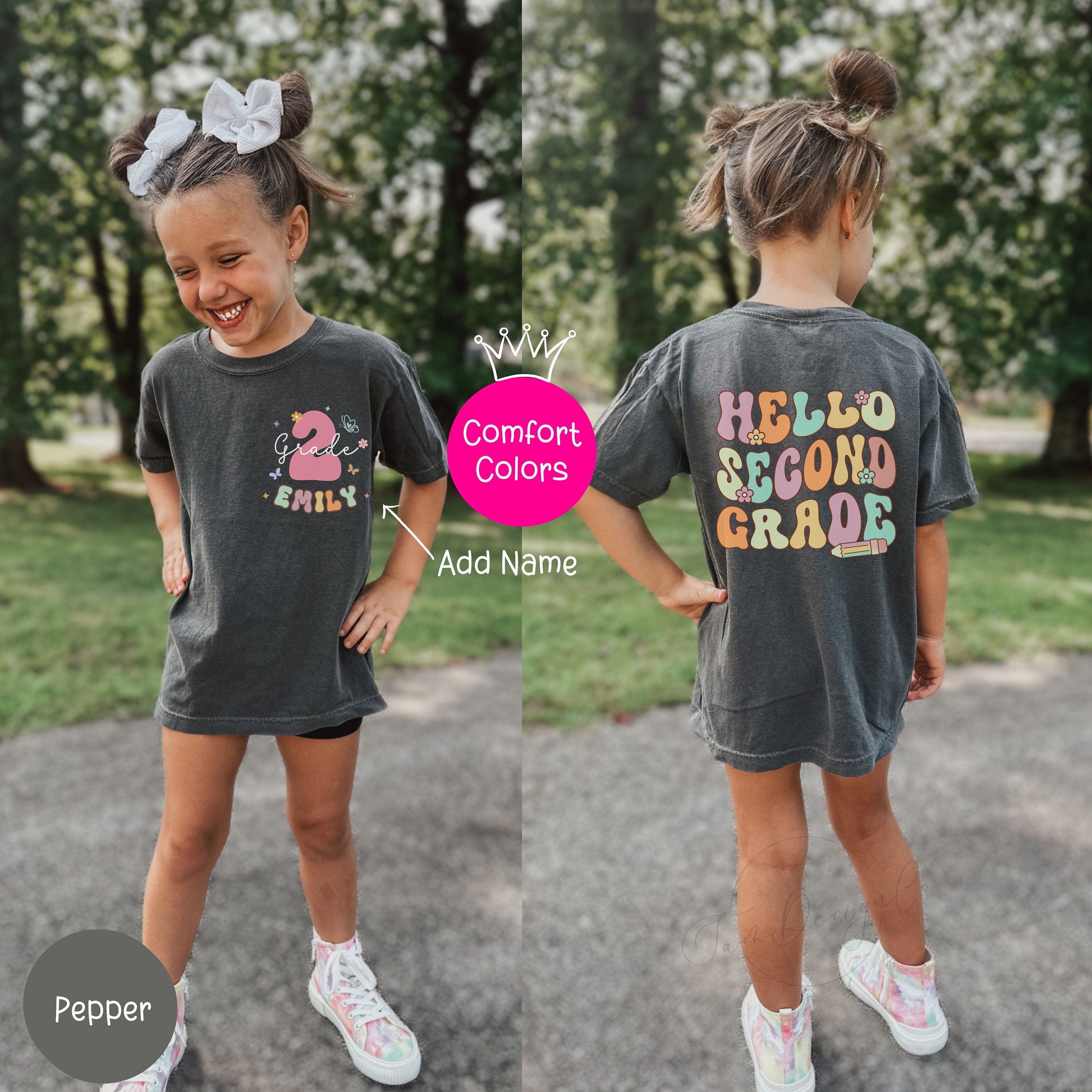Custom Hello 2nd Grade Shirt, Personalized Second Gradetshirt,back to ...