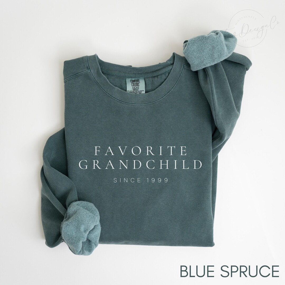 Comfort Color Favorite Grandchild Shirt, Custom Grandchild Birthday ...