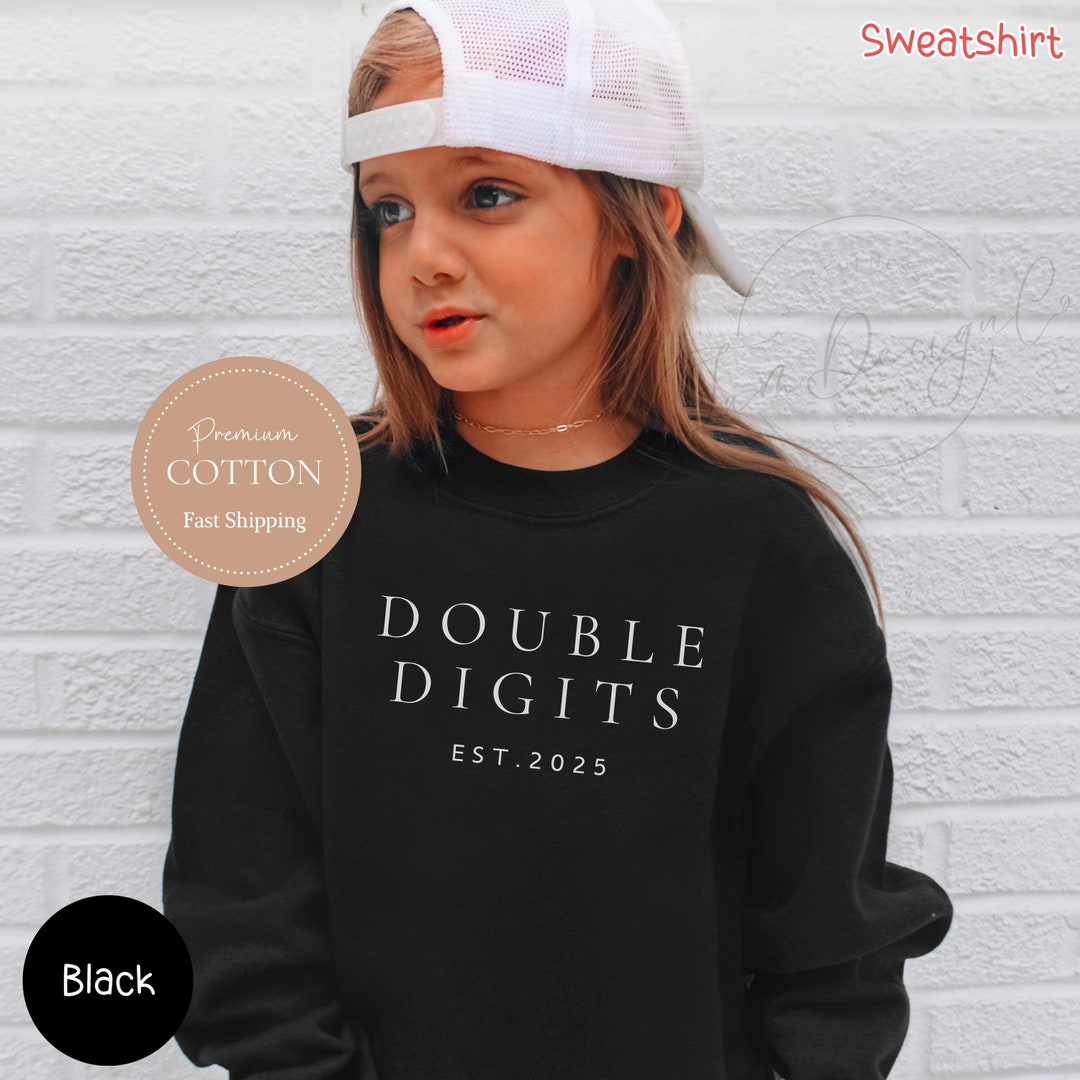Custom Double Digits Era Shirt for 10th Birthday Girl & Boy, Double ...