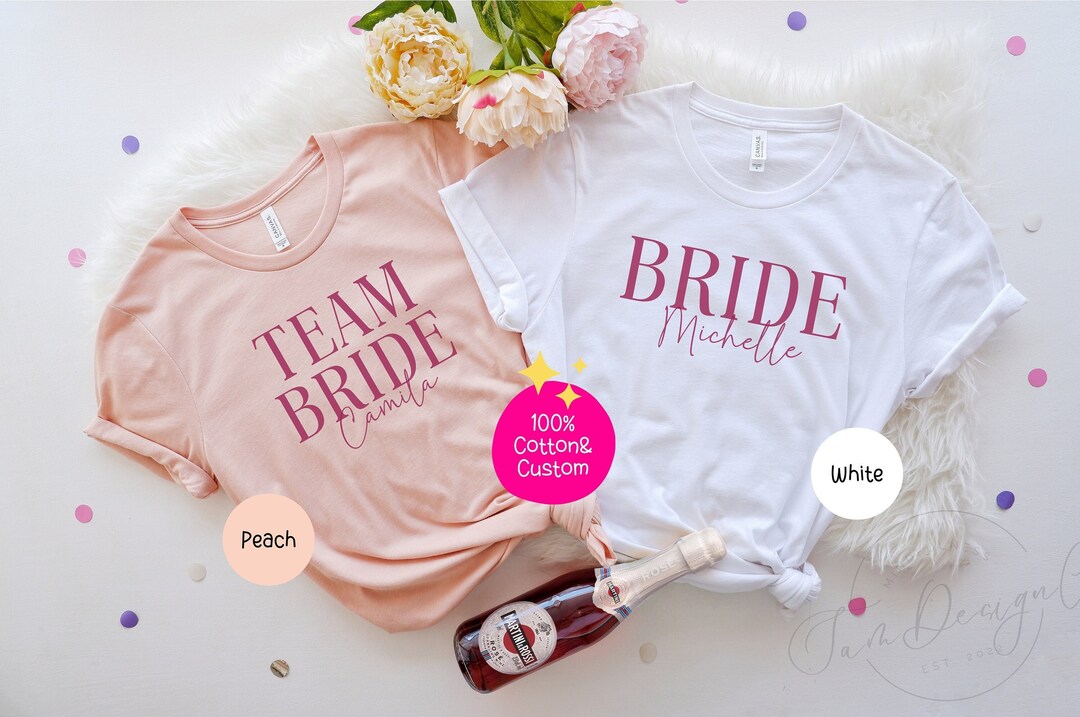 Personalised Hen Party T Shirts Team Bride T Shirt Hen Party Shirt