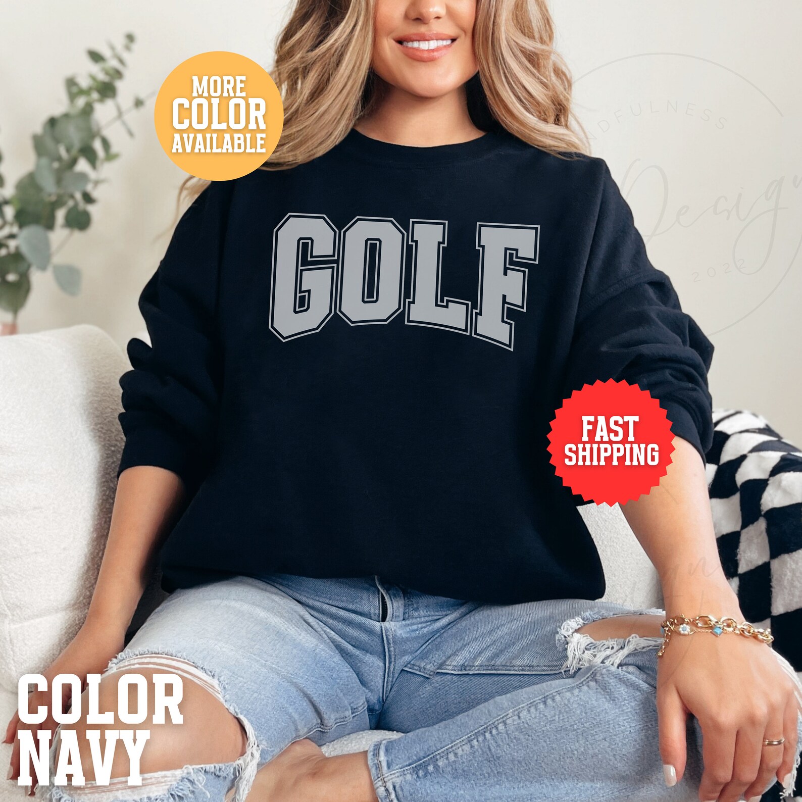 Golf Sweatshirt,unisex Golf Sweater,golf Party Sweater,women's Golf ...