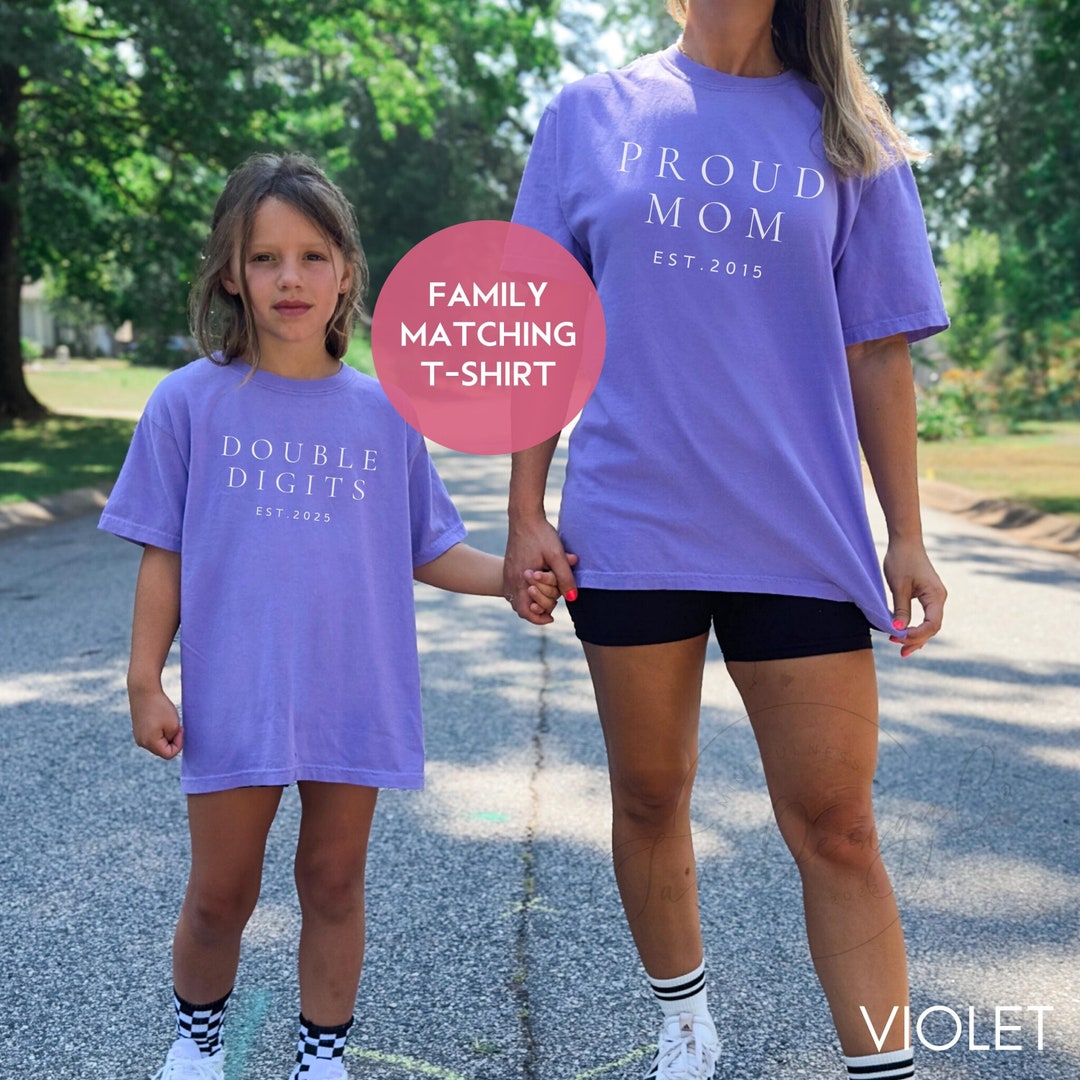 Kids Comfort Color in My Double Digits Era Shirt, Double Digits ...