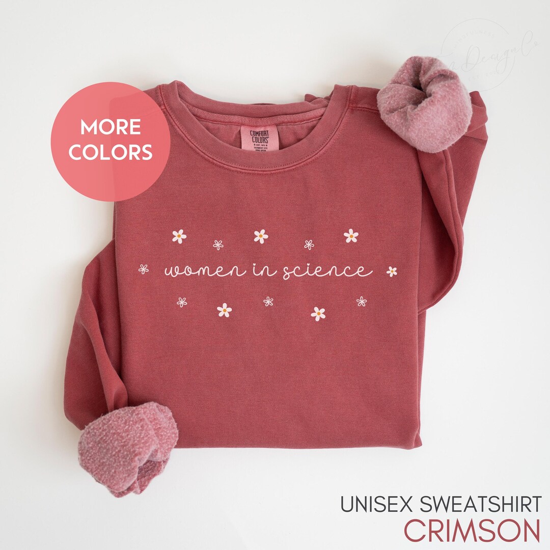 Comfort Colors Women in Science Shirt, Preppy Aesthetic Scientist Girl ...