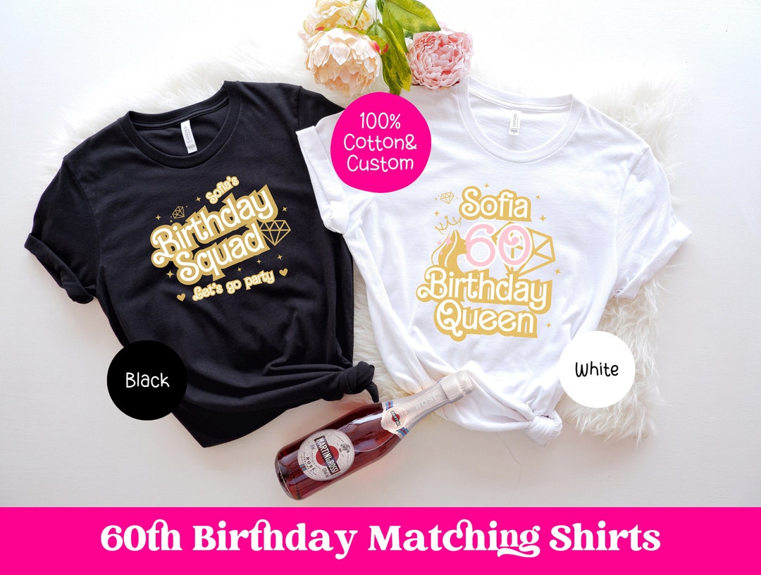 Sassy Birthday Squad, 60th Birthday Squad, Custom Birthday Group Shirts ...