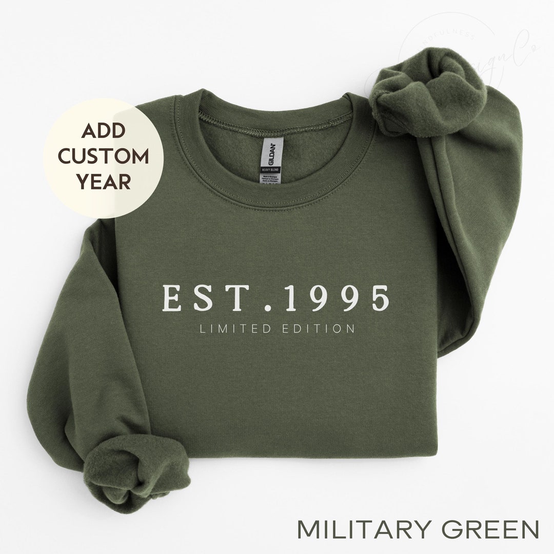 Est 1995 Sweatshirt 1995 Limited Edition Crewneck 1995 Vintage Shirt ...