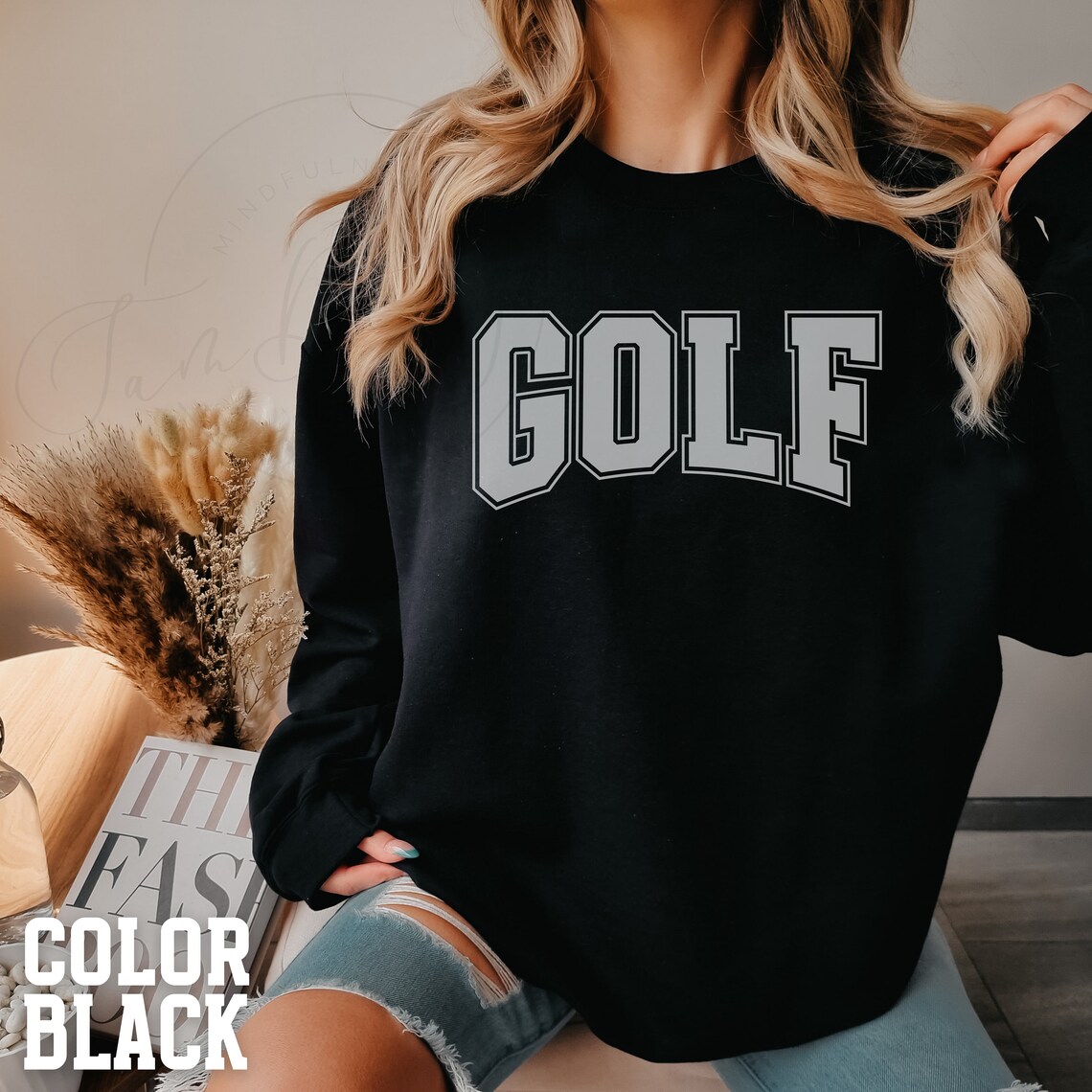 Golf Sweatshirt,unisex Golf Sweater,golf Party Sweater,women's Golf ...