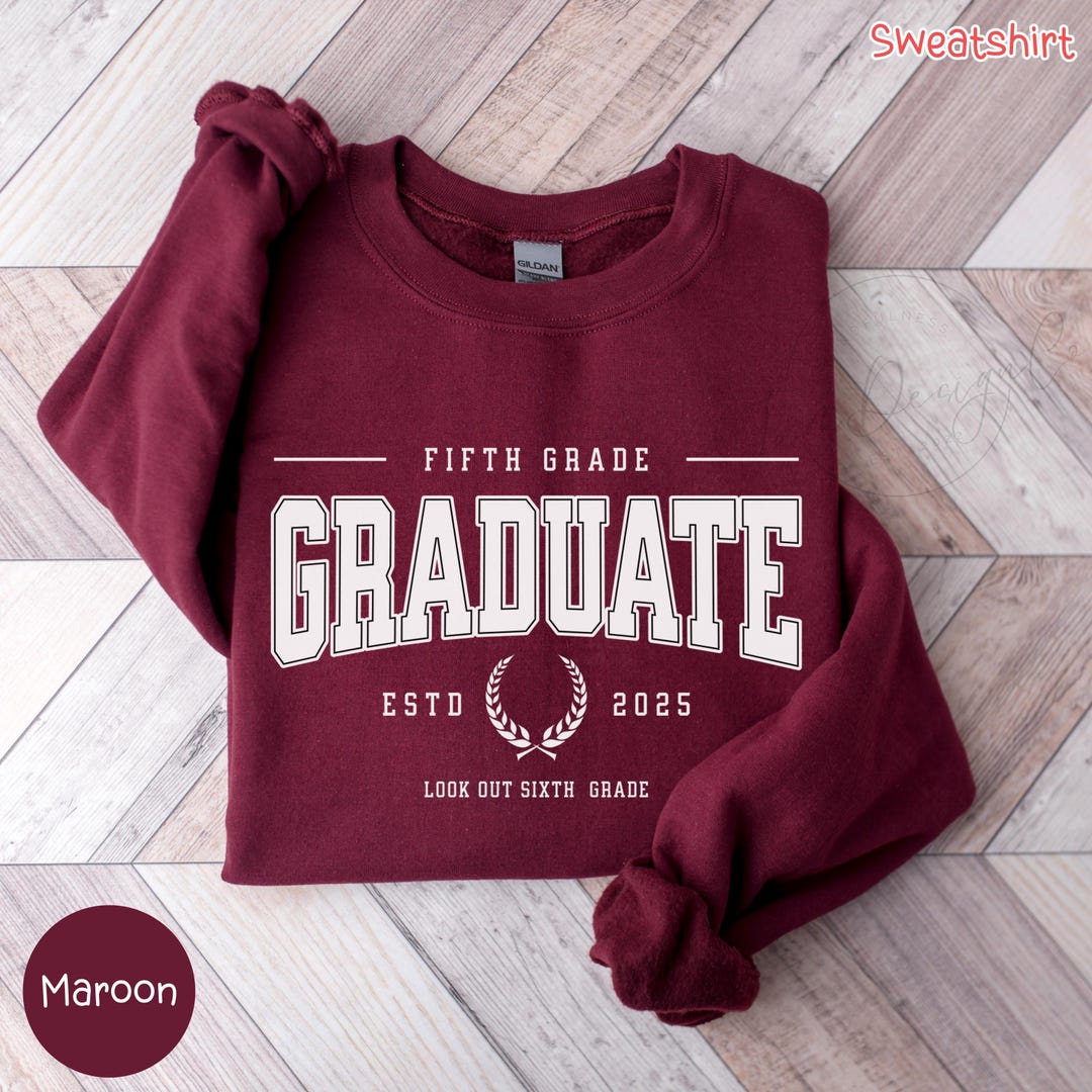 Custom Graduating 5th Grade Shirt 5th Grade Graduation Shirt Elementary ...