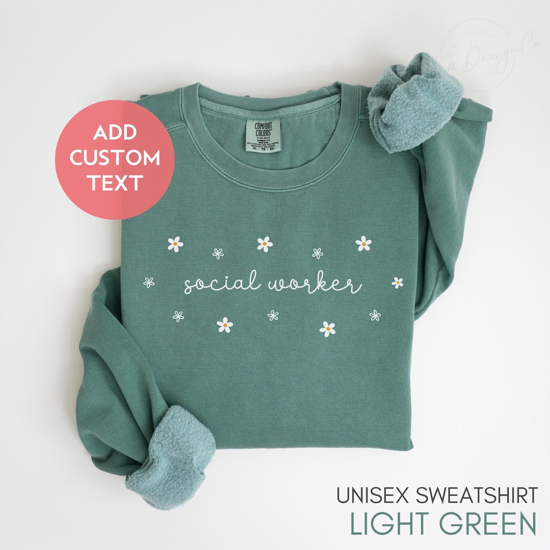 Comfort Color Social Worker Sweatshirt, School Counselor Gift ...