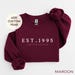 Est 1995 Sweatshirt 1995 Limited Edition Crewneck 1995 Vintage Shirt ...