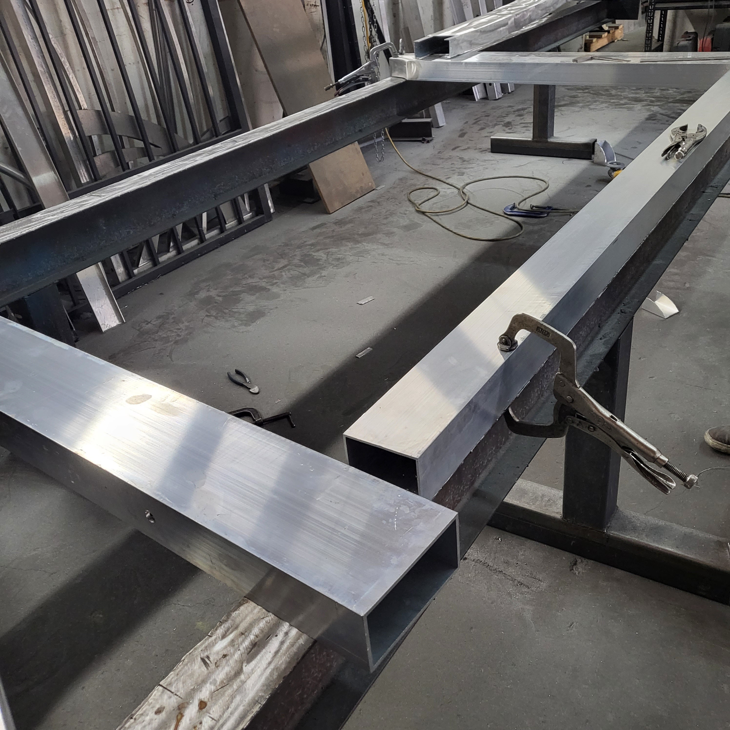 Aluminum Prescott Stockade Gate. Faux Hinges, 16' Wide, 5' High - Etsy